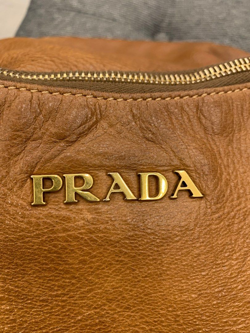 Authentic PRADA Cervo Goatskin large hobo bag on Carousell