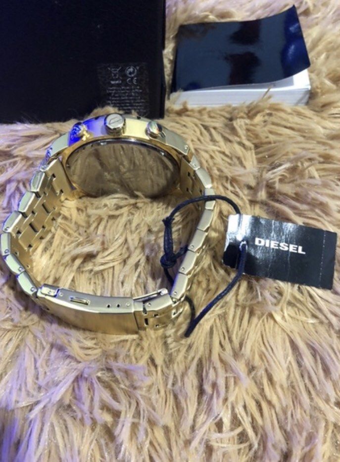 Authentic/Original Diesel Gold Watch For Men , Men's Fashion, Watches ...