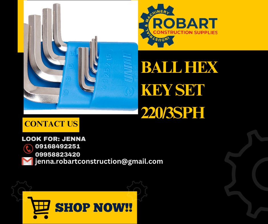 BALL HEX KEY SET 220/3SPH, Commercial & Industrial, Construction Tools ...