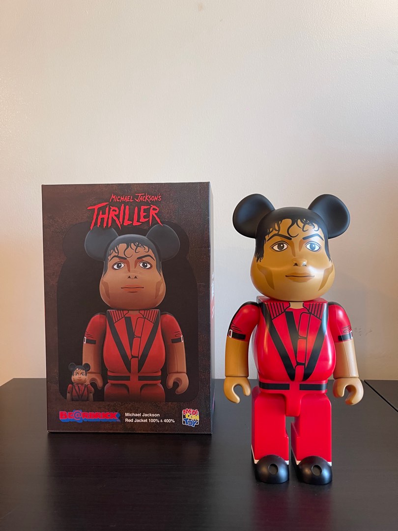 Bearbrick Michael Jackson Red Jacket 100% & 400% Set, Hobbies & Toys ...