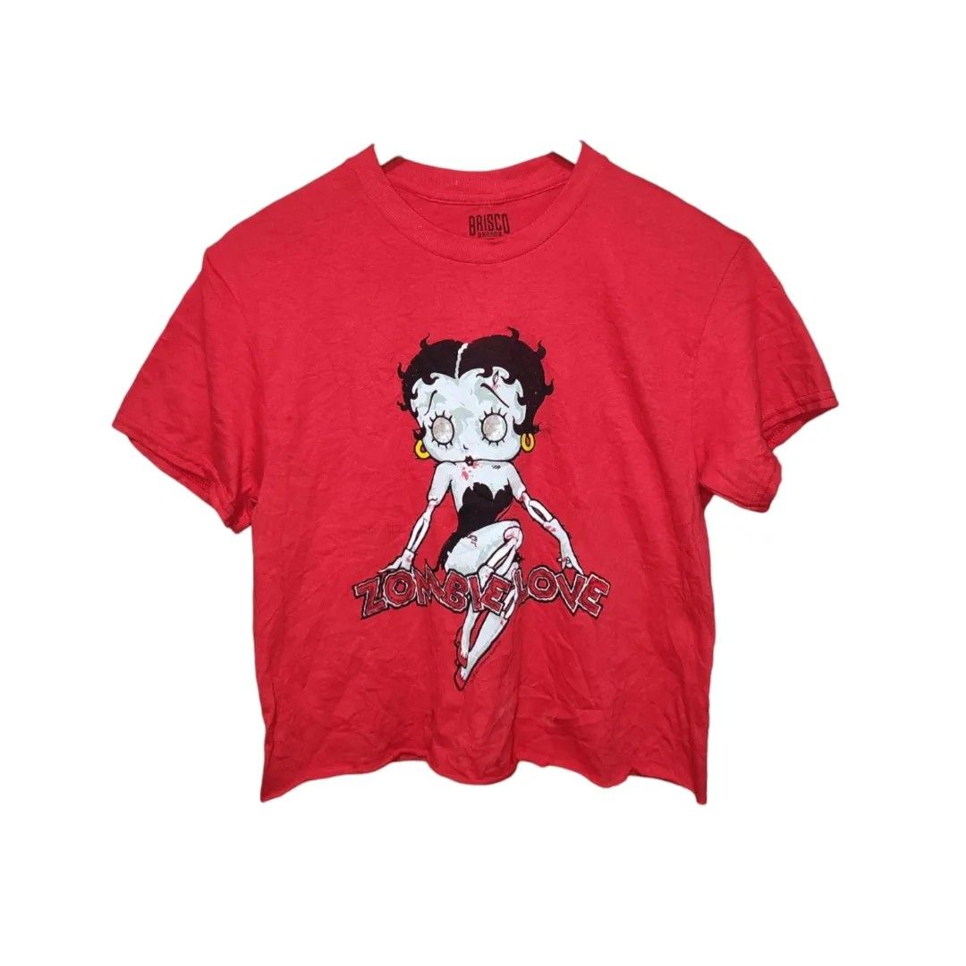 betty boop zombie love crop top on Carousell