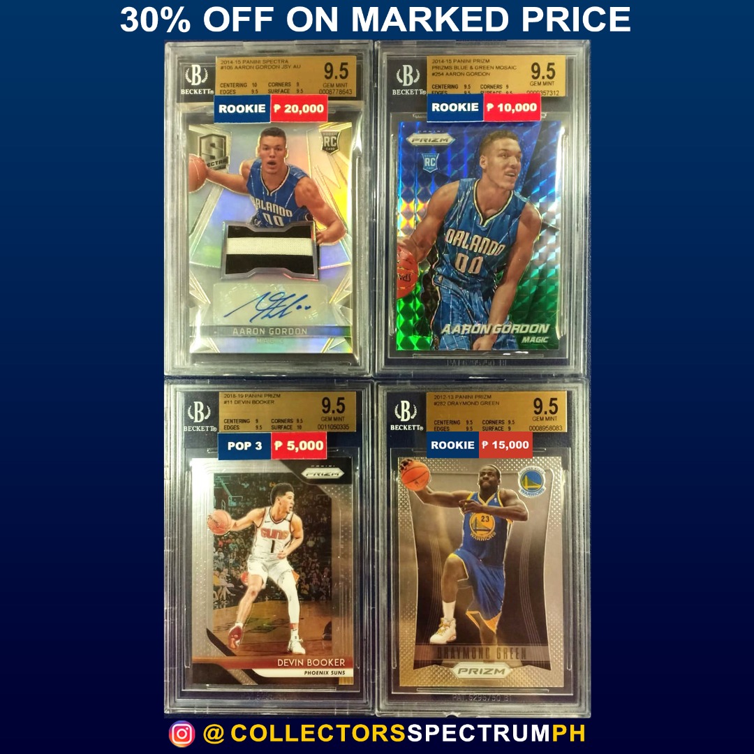 BGS 9.5 NBA Graded Cards Aaron Gordon Rookie Auto Patch RPA, Draymond ...