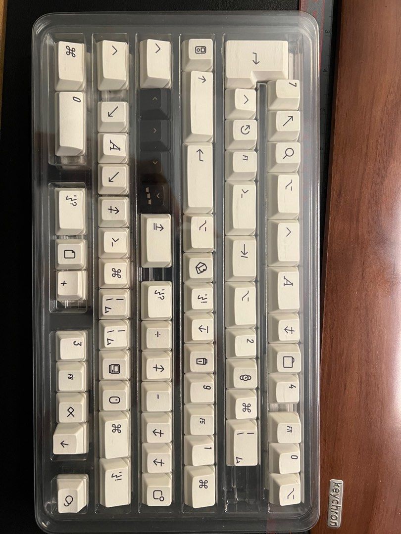 Black and white Topre key cap HHKB/Realforce/leopold, Computers & Tech ...