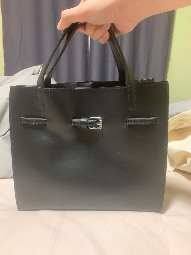 Black PVC Bag, Women's Fashion, Bags & Wallets, Shoulder Bags on Carousell