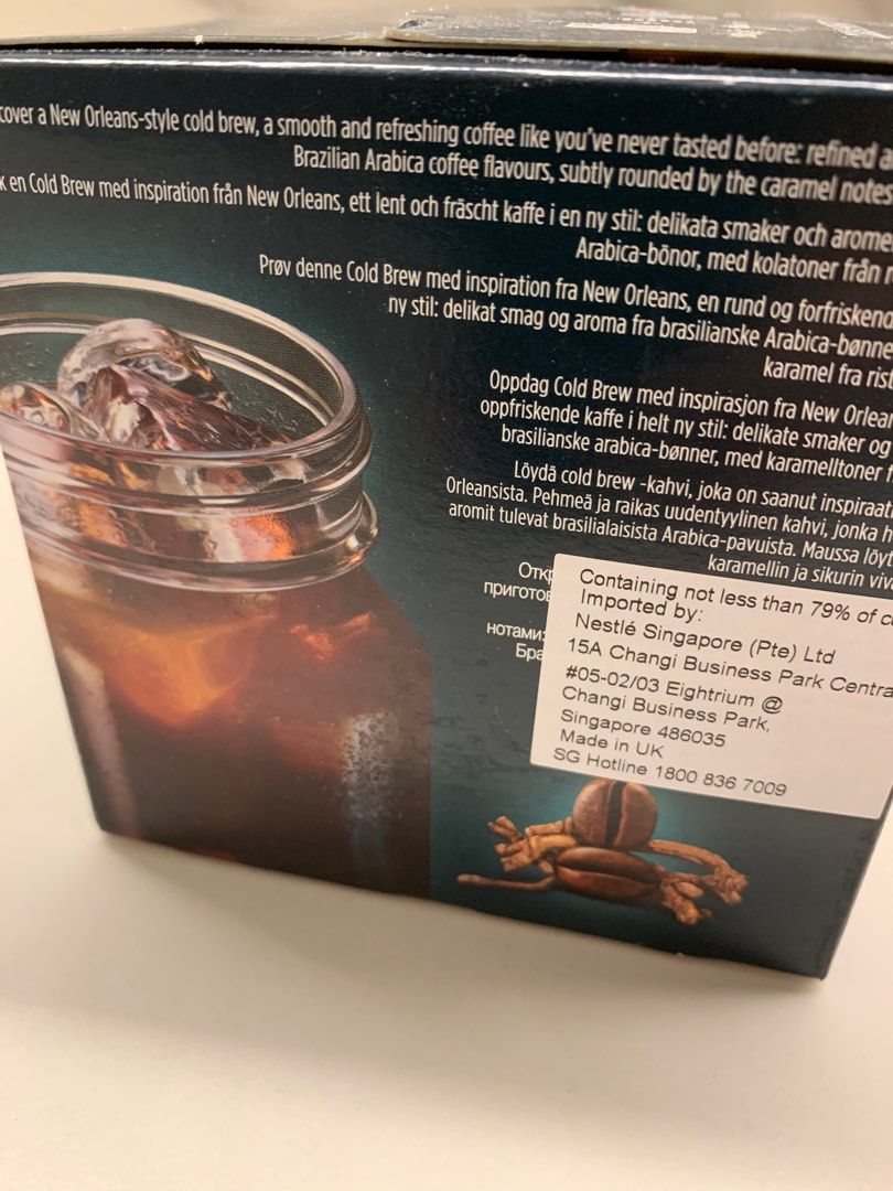 +BNIB+ Nescafe Dolce Gusto Cold Brew Nespresso Coffee Capsules, Food ...