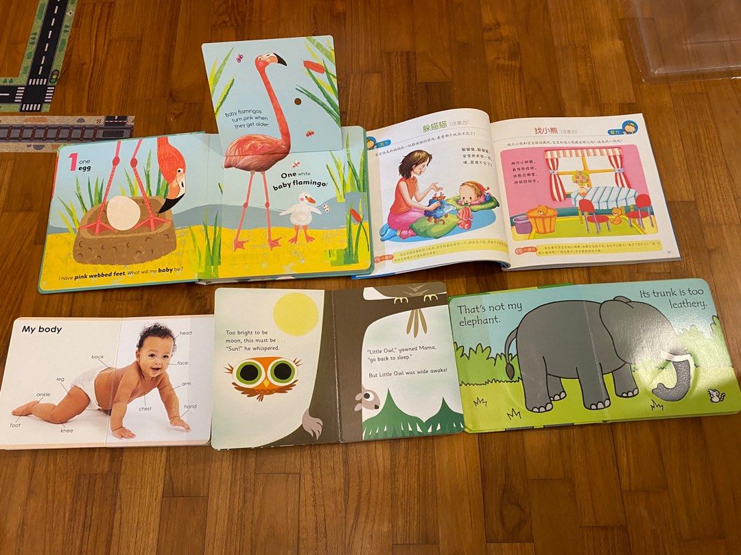 Books for infant to toddlers - counting, body, texture, day night ...