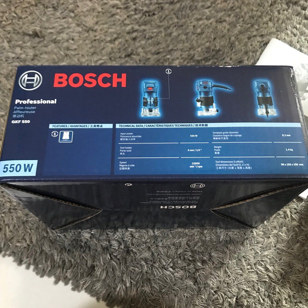 Bosch Professional Palm Router GKF 550, Commercial & Industrial ...