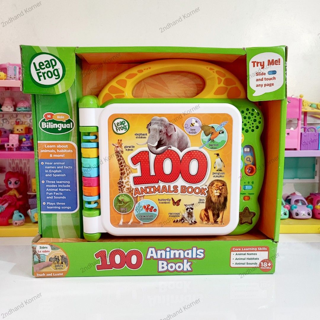 Brand new Leapfrog 100 animals book from USA, Hobbies & Toys, Toys ...