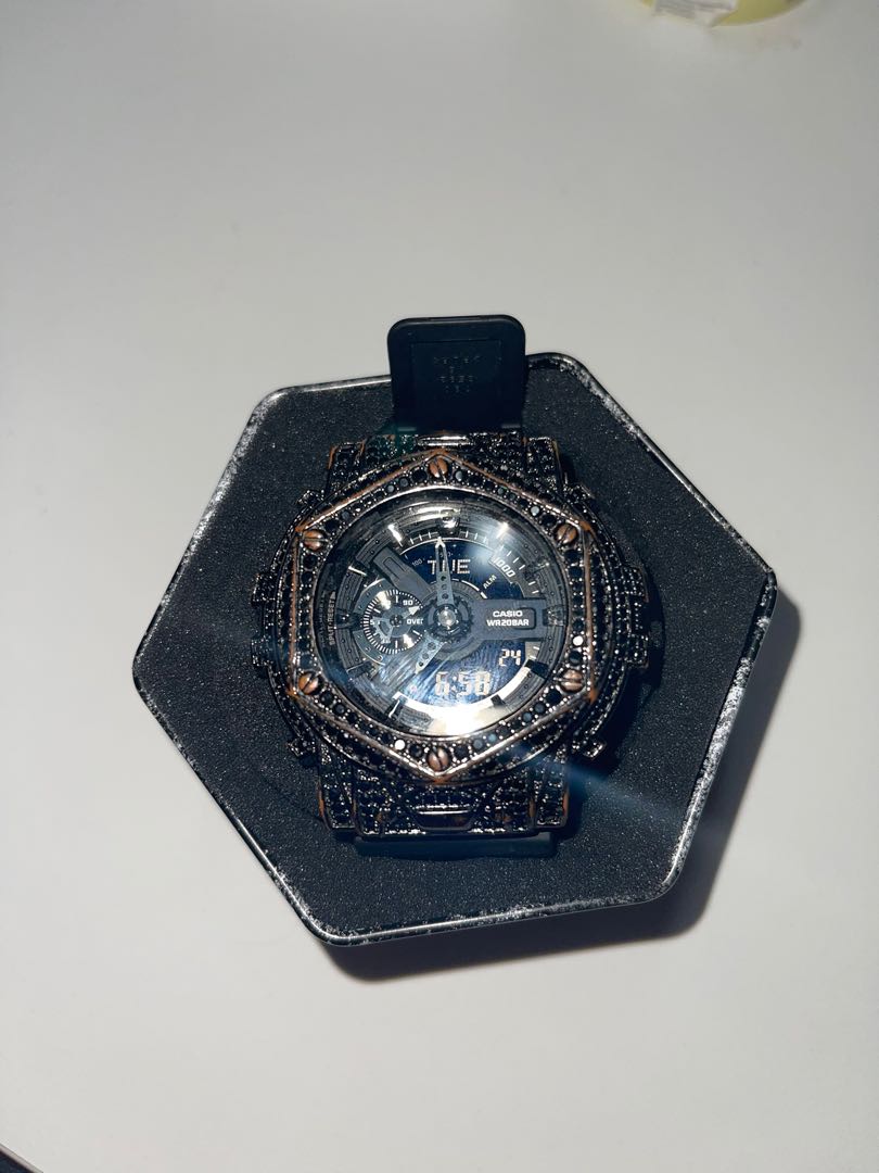 Black Crystal Black Casio Watch!!! (Negotiating aloud), Luxury, Watches ...