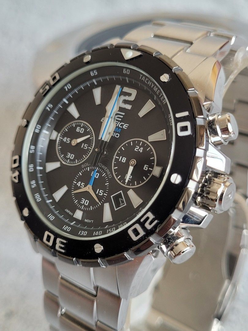 Casio Edifice 200m Diver Tough Solar Chronograph EFM-500SBD, Women's ...