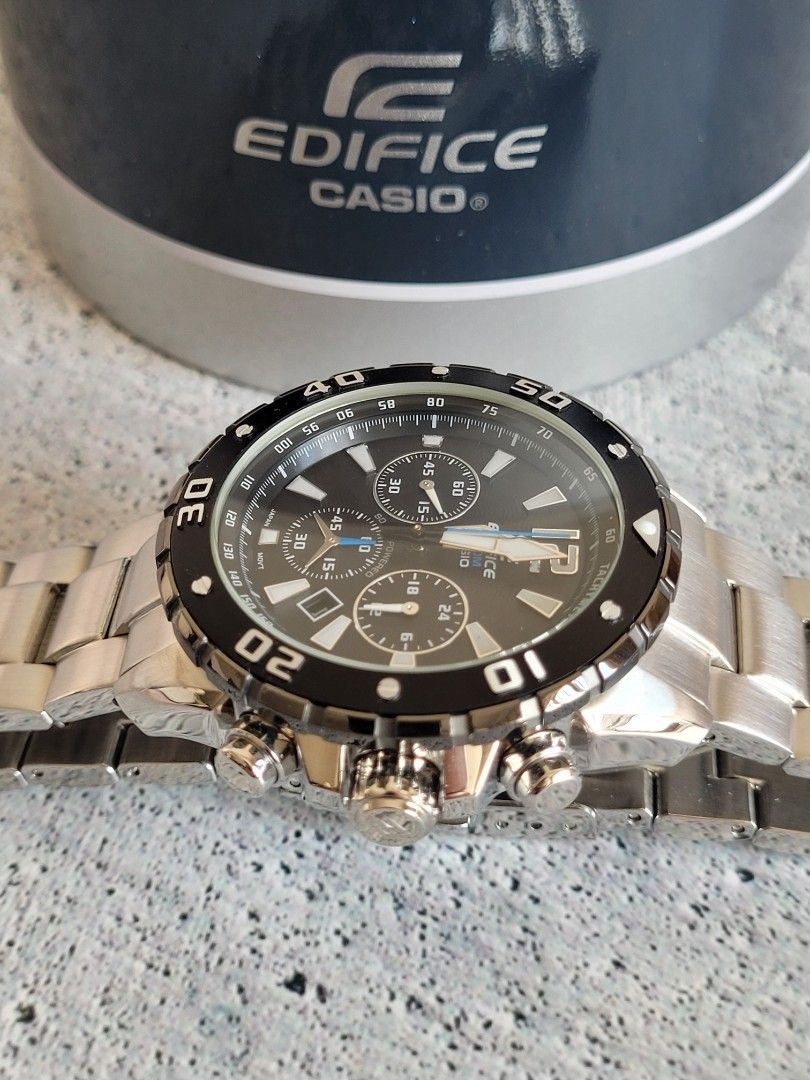 Casio Edifice 200m Diver Tough Solar Chronograph EFM-500SBD, Women's ...