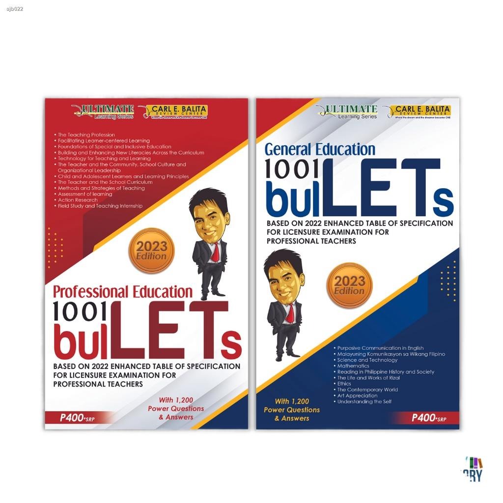 CBRC Professional Education BulLets 2023 Edition LET Reviewer, Hobbies ...