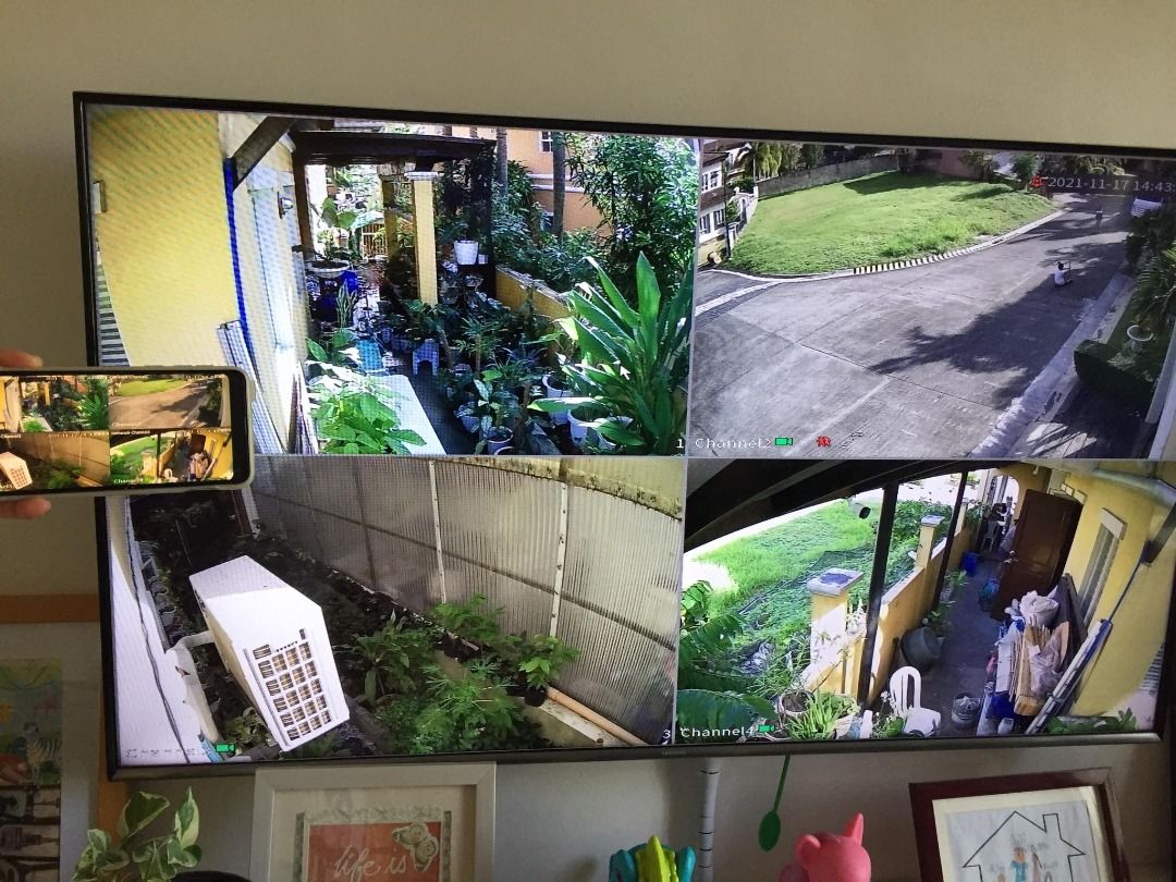 CCTV 24/7 Surveillance Free Installation With Phone Live Access 1080P ...