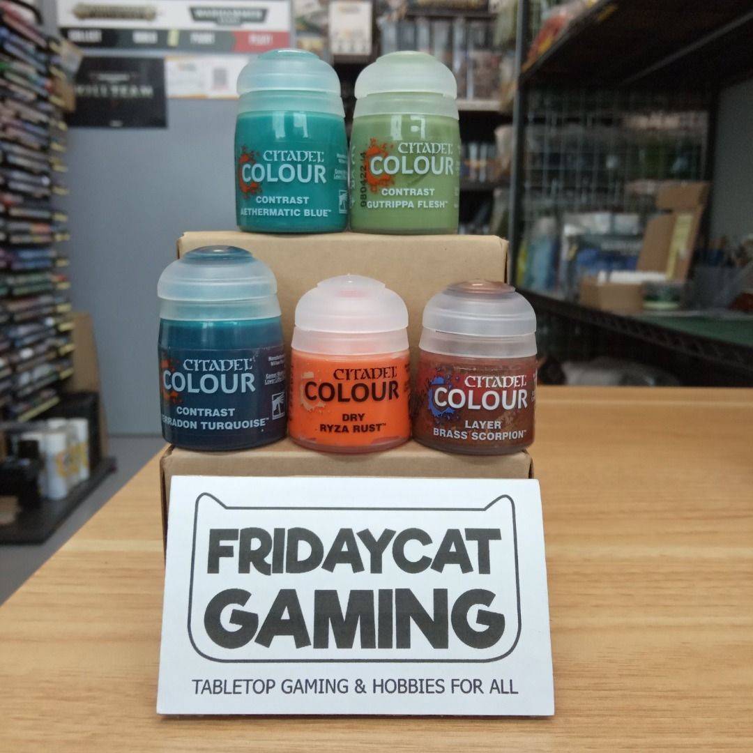 Citadel Paint Bundle: Terradon Turquoise | Ryza Rust | Brass Scorpion ...