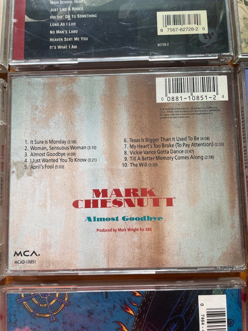 Randy Travis Vince Gill Indigo Girls Mark Chestnut Chris Ledoux John ...