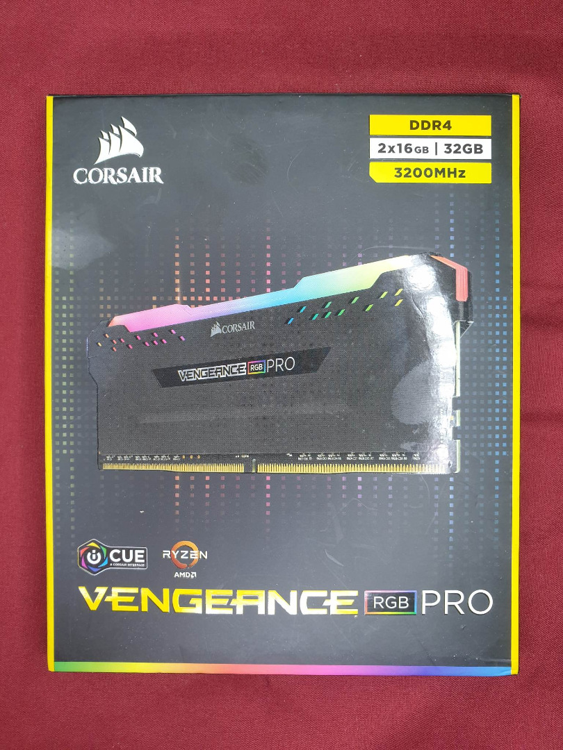 Corsair Vengeance RGB Pro (2x16)32GB 3200Mhz - USED!!!, Computers ...