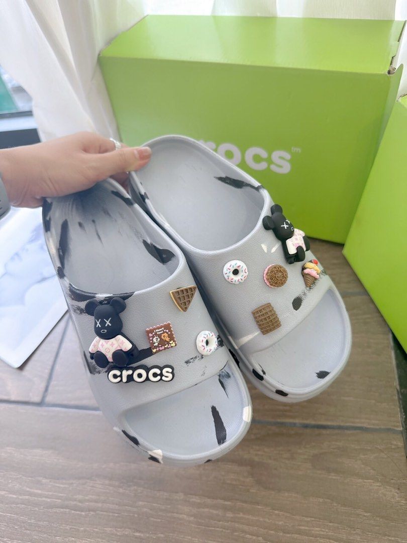 Crocs with Jibbitz and Box inclusion, Women's Fashion, Footwear, Flats ...