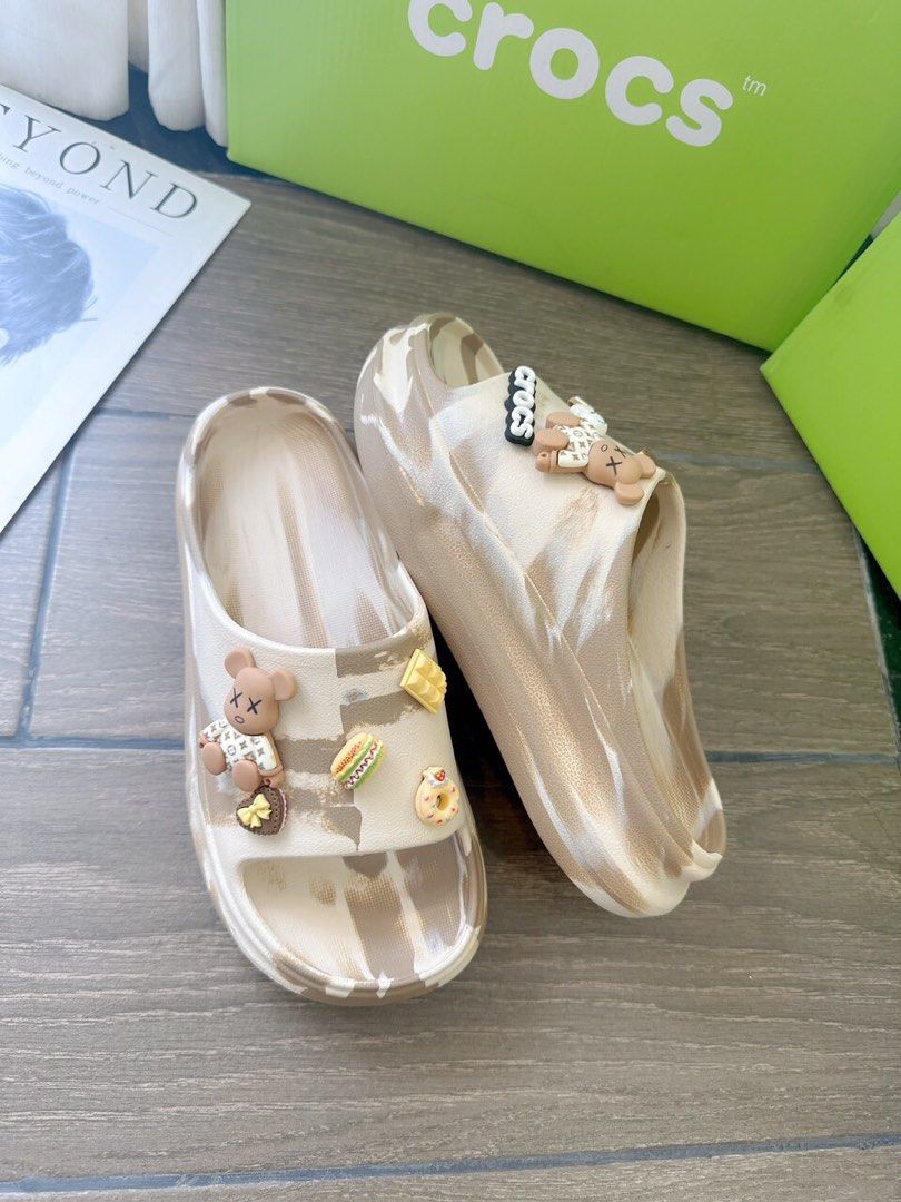 Crocs with Jibbitz and Box inclusion, Women's Fashion, Footwear, Flats ...