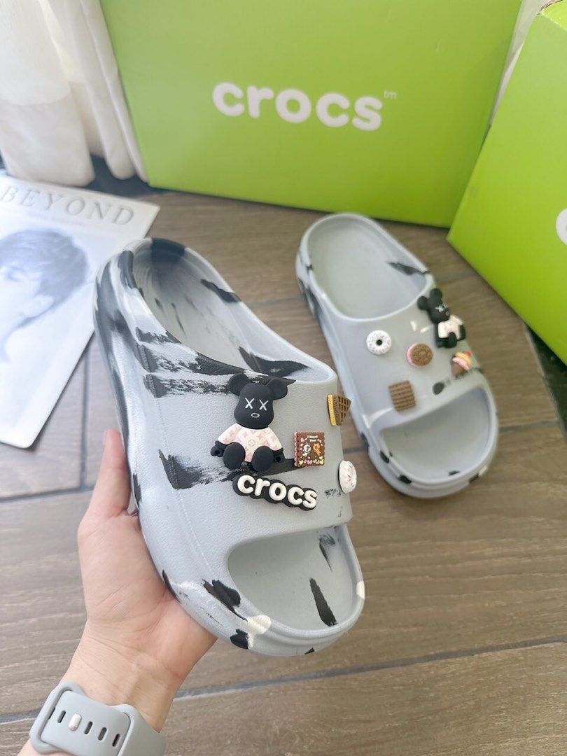Crocs with Jibbitz and Box inclusion, Women's Fashion, Footwear, Flats ...