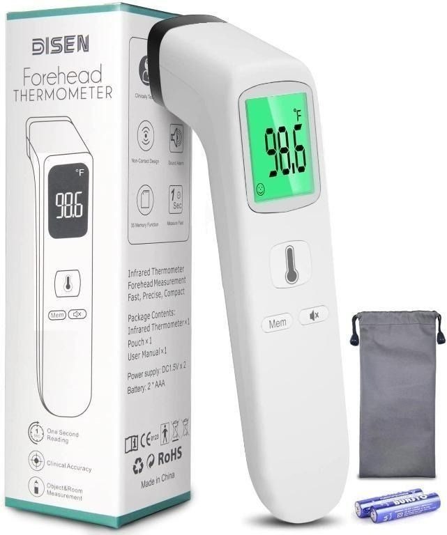 DISEN Forehead Thermometer Touchless Infrared Digital Thermometer ...