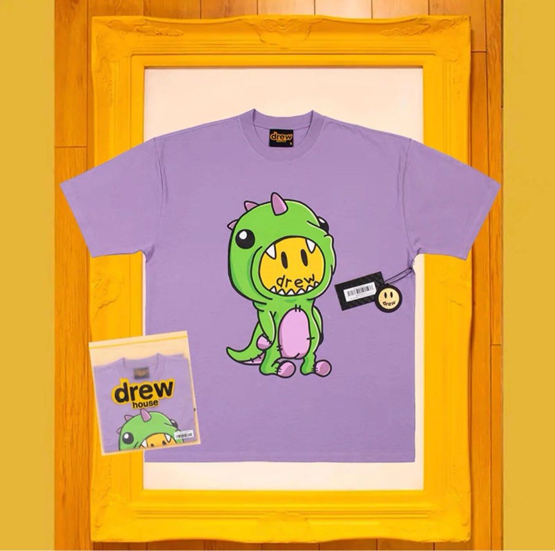 Drew House Mascot Dino (Authentic), Men's Fashion, Tops & Sets, Tshirts ...