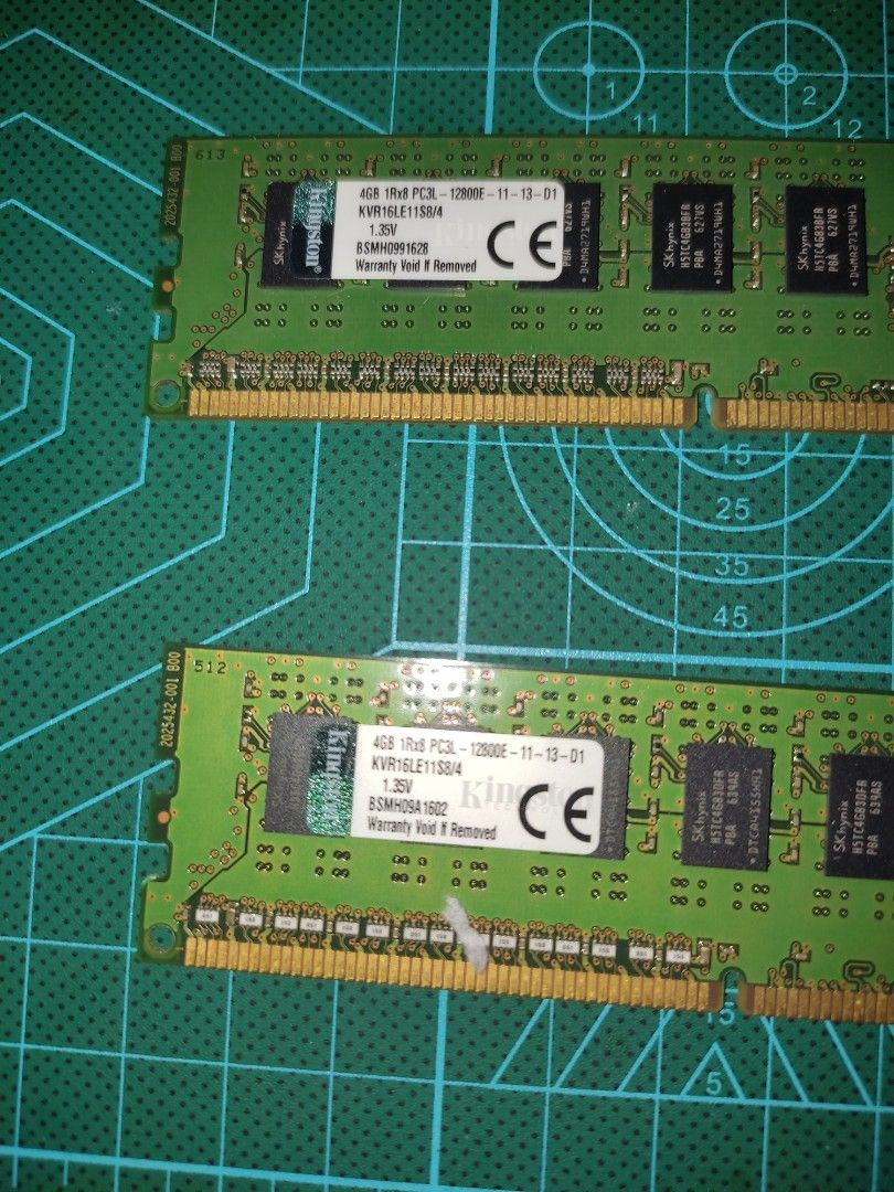 ECC for Servers DDR3 Ram 4GB 1RX8 PC3L-12800E 240Pin 1.35V, Computers ...