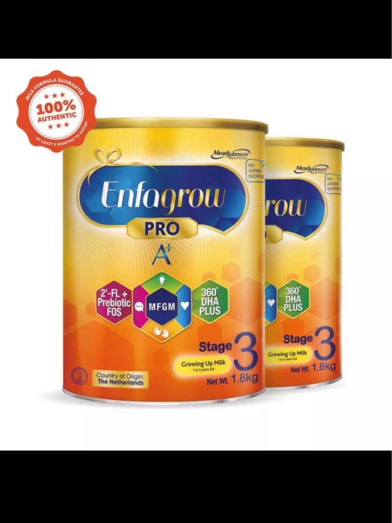 Enfagrow Pro A+ Stage 3 Baby Formula Milk Powder 360DHA+ 1.8KG, Babies & Kids, Nursing & Feeding ...