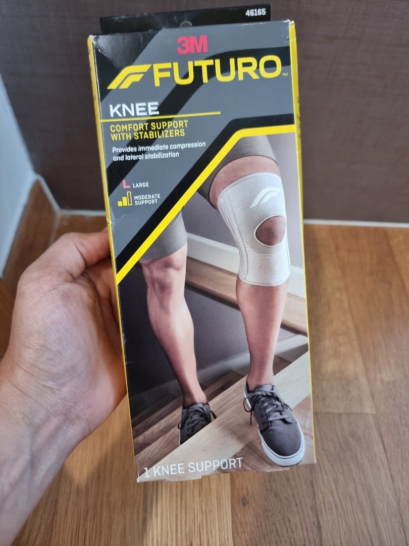 Futuro Knee Comfort Support with Stabilizers, Health & Nutrition ...