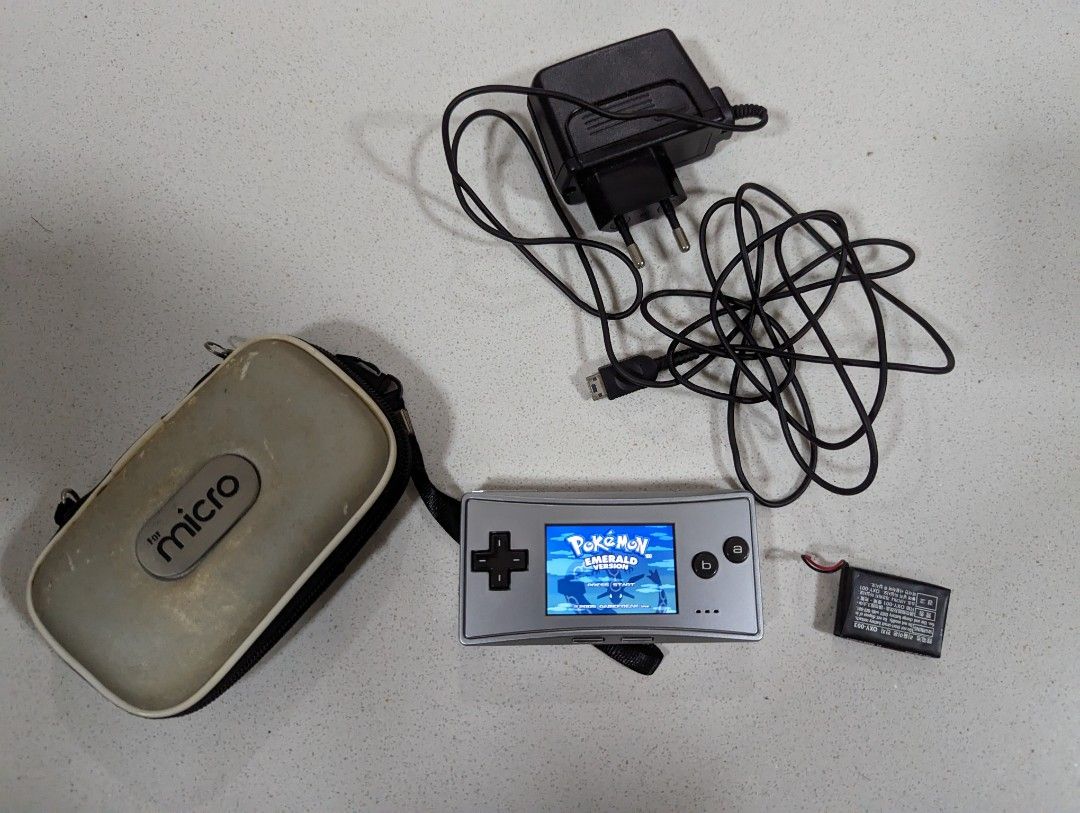 Gameboy micro console with case and charger and working well with new ...