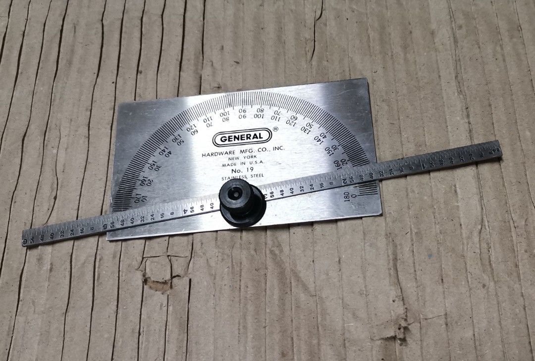 GENERAL DEPTH GAUGE PROTRACTOR #19 ( MADE IN USA), Hobbies & Toys ...