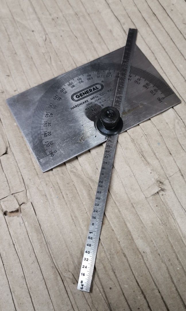 GENERAL DEPTH GAUGE PROTRACTOR #19 ( MADE IN USA), Hobbies & Toys ...