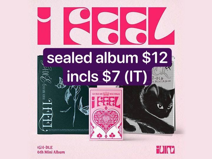 GIDLE I FEEL ALBUMS (CHEAP), Hobbies & Toys, Memorabilia & Collectibles ...