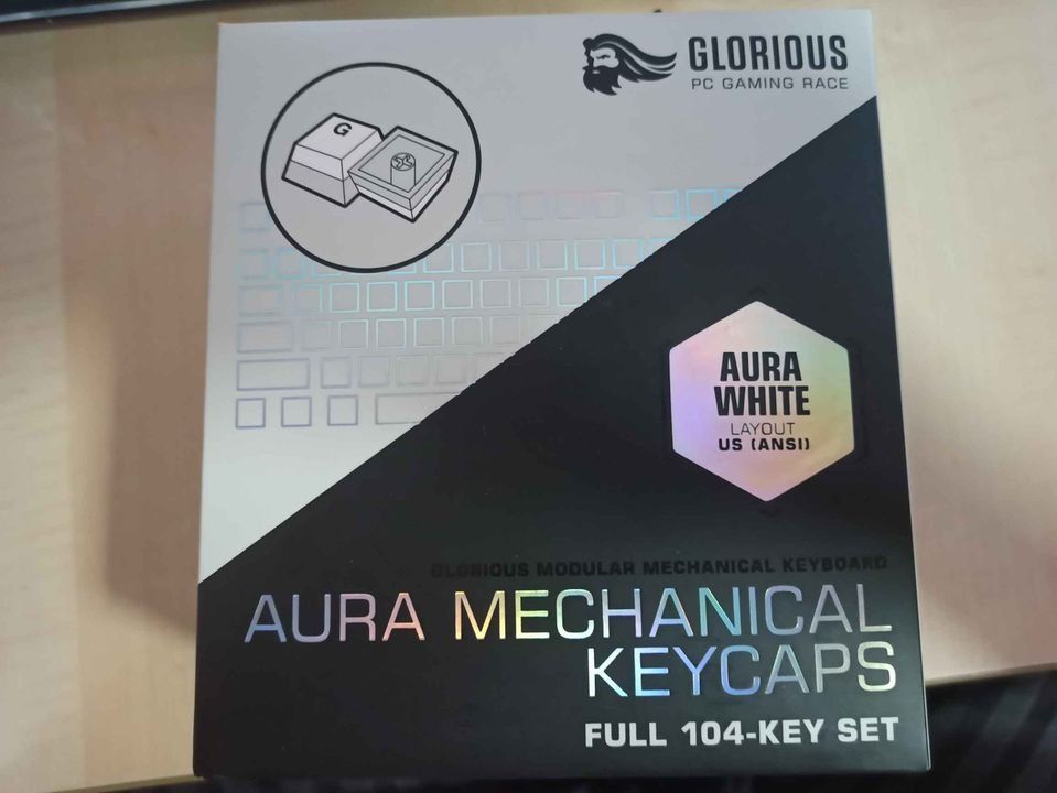 Glorious Aura Keycaps V1 White Pudding, Computers & Tech, Parts ...