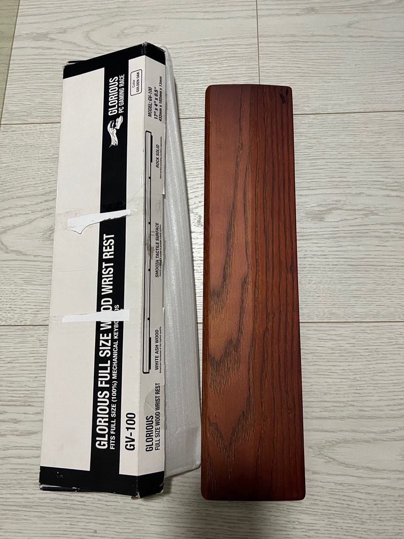 Glorious Full Size Wood Wrist Rest in Golden Oak, Computers & Tech ...