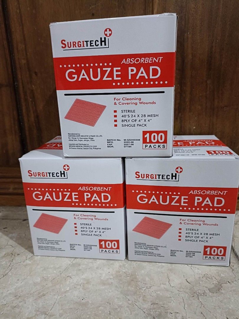 Guaze pad sterile 4x4 on Carousell