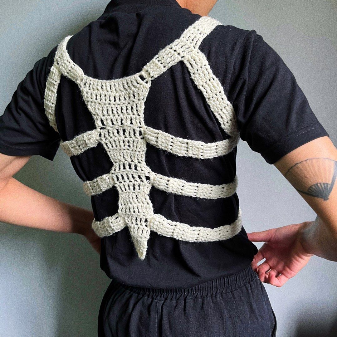 Handmade Crochet Skeleton Harness, Hobbies & Toys, Stationery & Craft ...