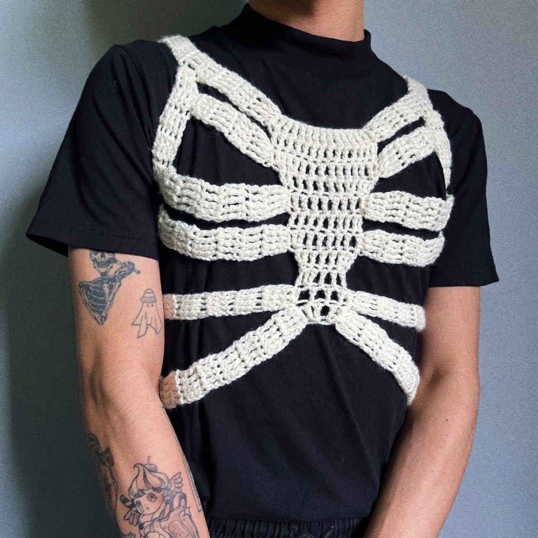 Handmade Crochet Skeleton Harness, Hobbies & Toys, Stationery & Craft ...