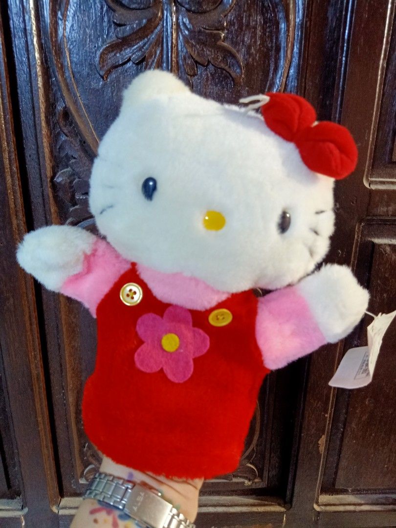 HELLO KITTY HAND PUPPET, Hobbies & Toys, Toys & Games on Carousell