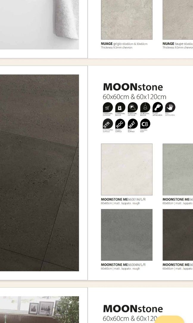 Homogeneous Tiles 600x600 - 90sq ft, Furniture & Home Living, Home ...