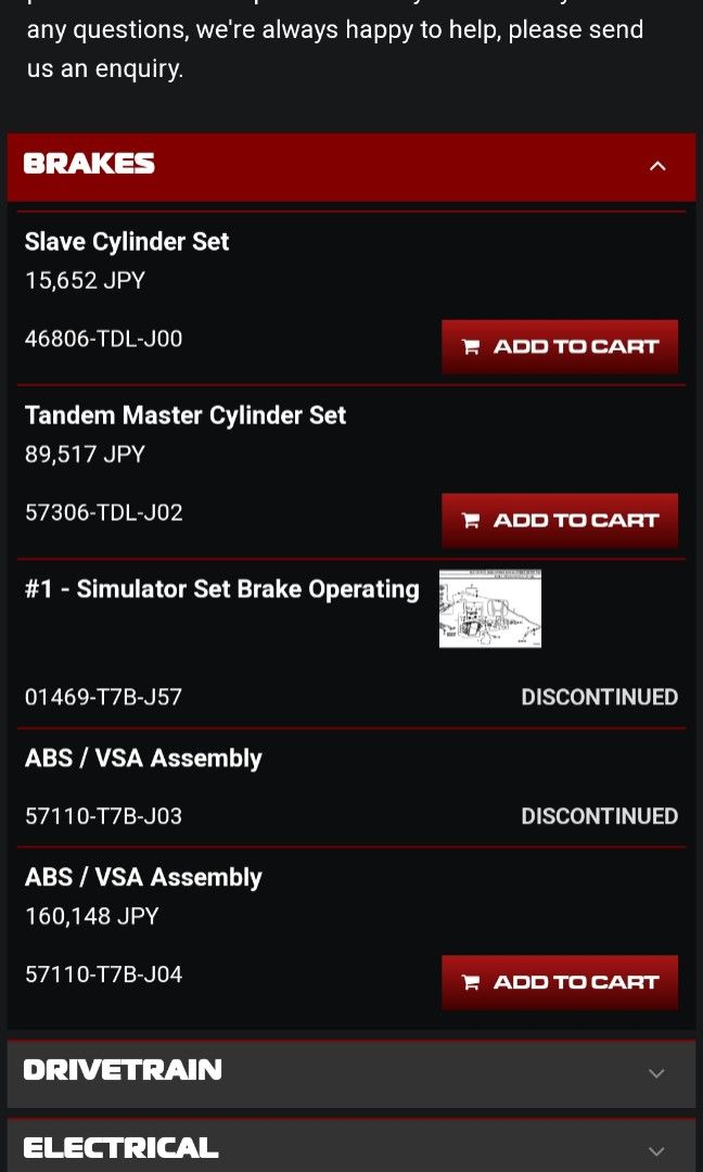 Honda Vezel 2017 Hybrid DAA-RU3 Brake System - #1 Simulator Set Brake Operating, Car Accessories ...