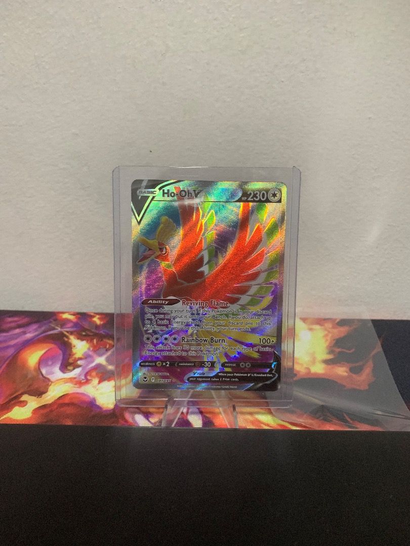 Ho-oh V #187 Pokemon Silver Tempest, Hobbies & Toys, Toys & Games on Carousell