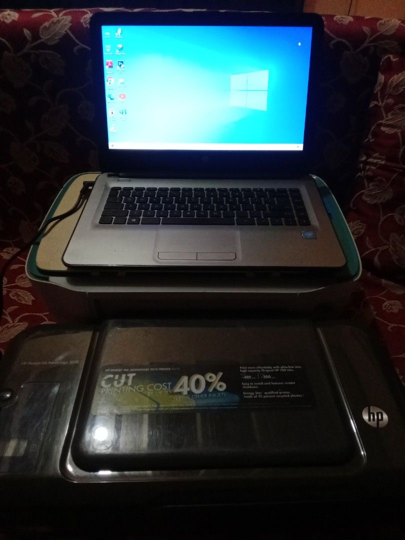 HP laptop & printer set, Computers & Tech, Laptops & Notebooks on Carousell