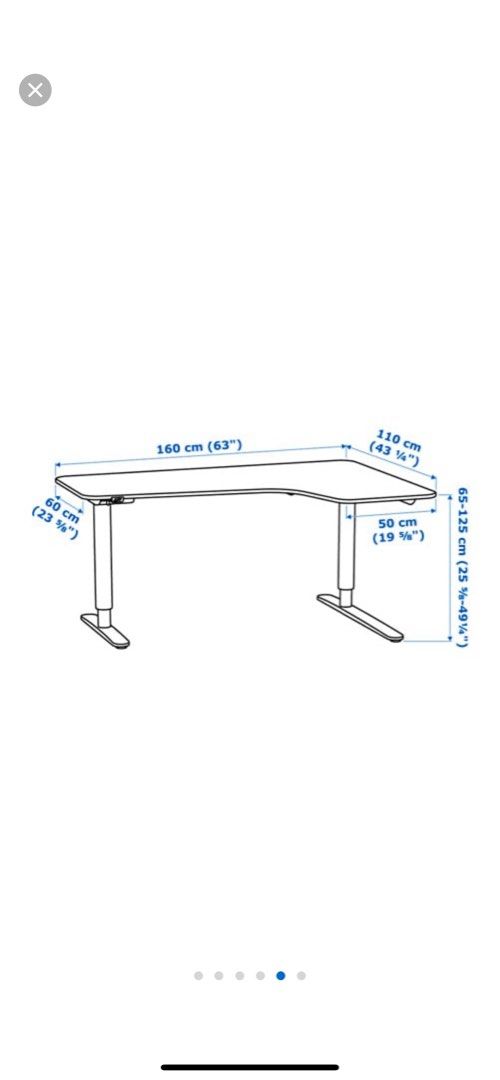 Ikea bekant study table, Furniture & Home Living, Furniture, Tables ...