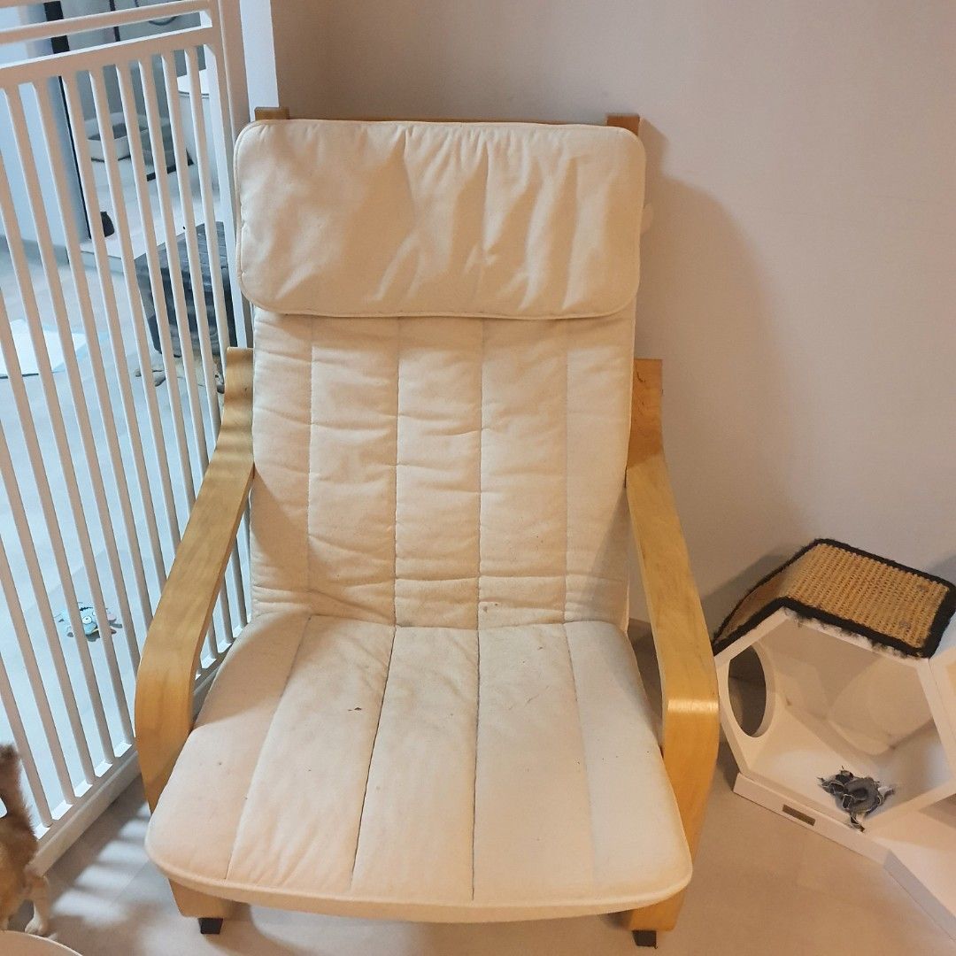 Ikea poang armchair frame, Furniture & Home Living, Furniture, Chairs ...