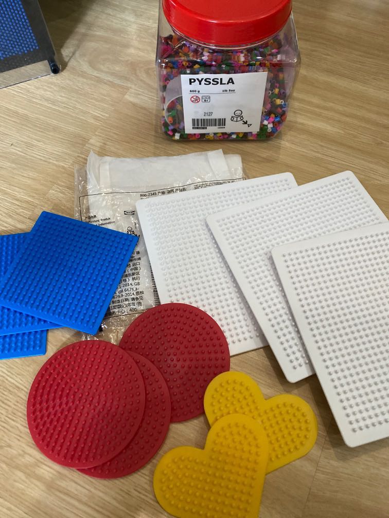 Ikea Pyssla Beads with boards, Hobbies & Toys, Stationary & Craft, Art ...