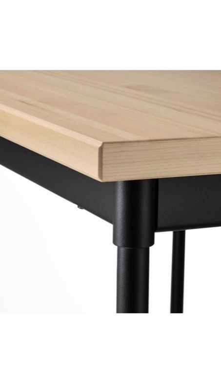 Working desk, KULLABERG Desk Pine Malm Brimnes Hemnes Nordli Mackapar ...