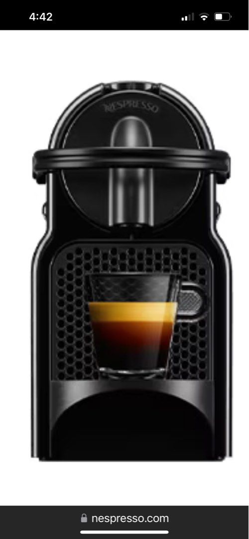Inissia Nespresso coffee machine, TV & Home Appliances, Kitchen ...