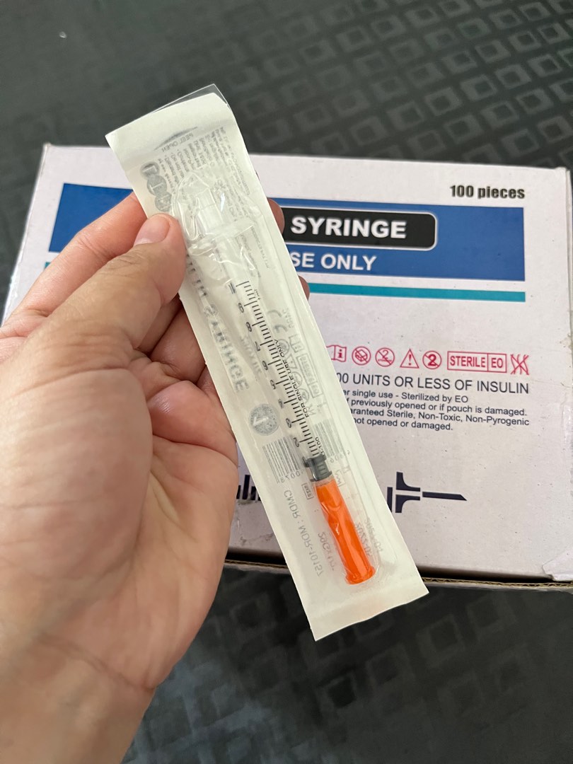 INSULIN SYRINGE 1ml/cc, Health & Nutrition, Medical Supplies & Tools on ...