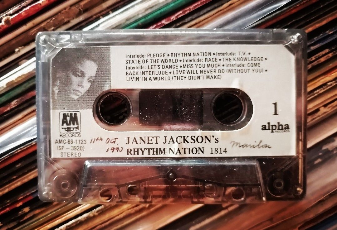 Janet Jackson Rhythm Nation Cassette Tape Original Cassette Tapes ...