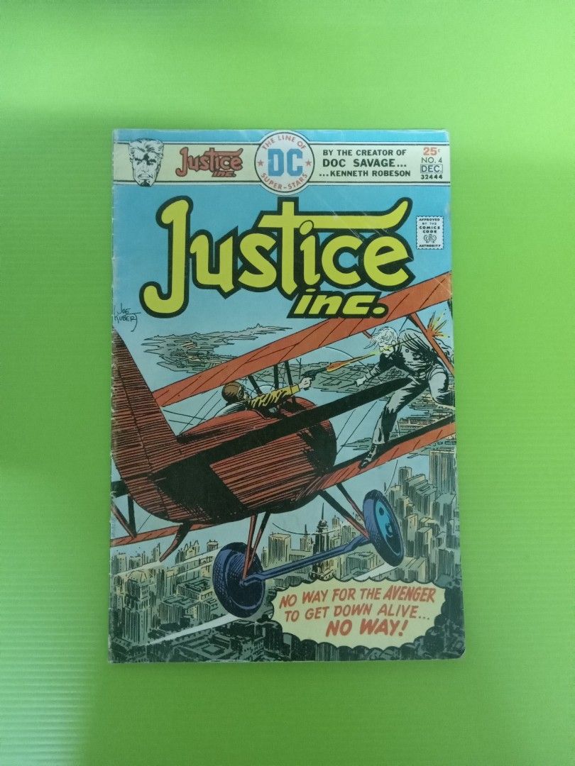 Justice Inc #4 ( Joe Kubert - Cover Art ) DC BRONZE Age / Vintage Issue ...